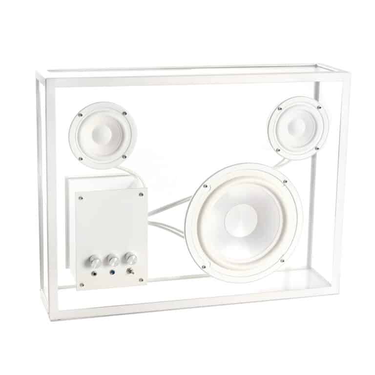 34 CM Large Tempered Glass Speaker with AUX Portable Speaker | Rayane's ...