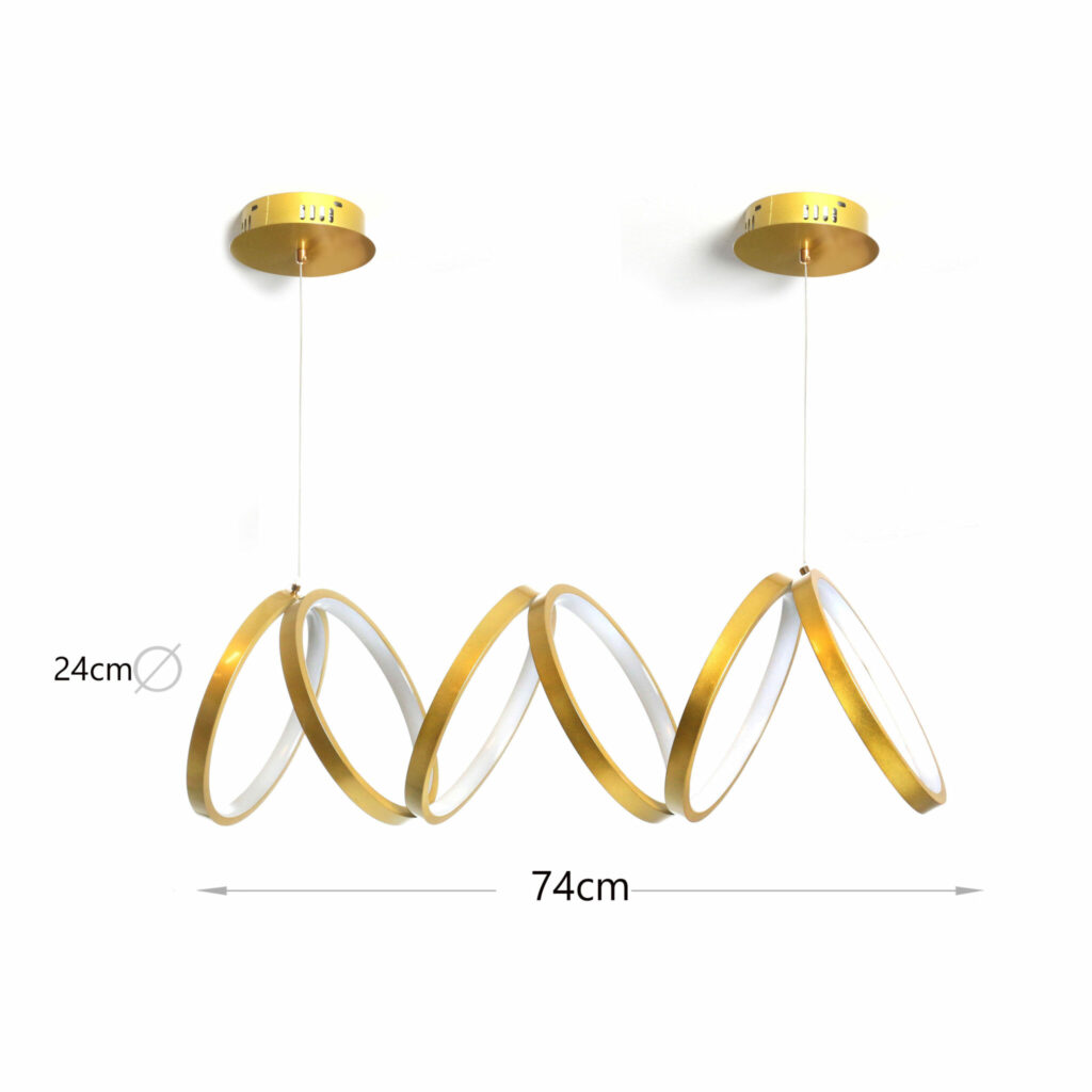 Modern Hanging LED Circles Pendant Lights for Dining Room, Kitchen ...