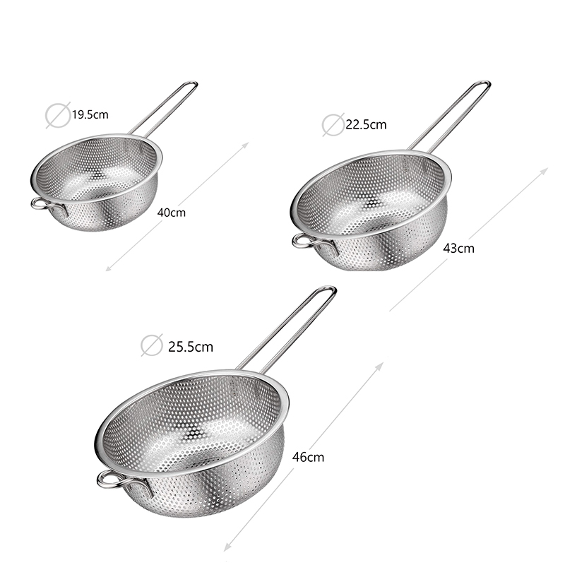 Stainless Steel Strainer Basket with Long Handle, Perfect for Straining ...