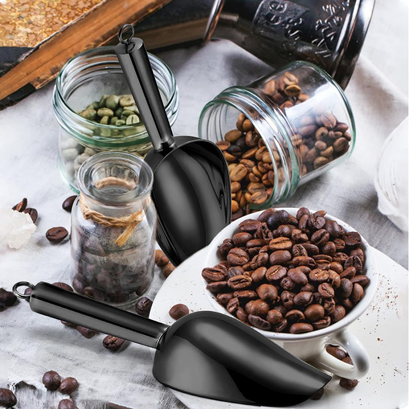 Multipurpose Stainless Steel Ice Scooper for Ice Cubes, Coffee Bean ...